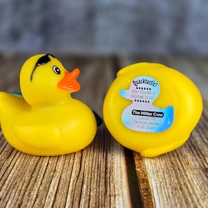 Duck Tag Stickers Duck Shaped Holographic Personalized Carnival Royal ...