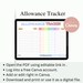 Editable Allowance Tracker | Printable Allowance Chore Chart | Daily ...