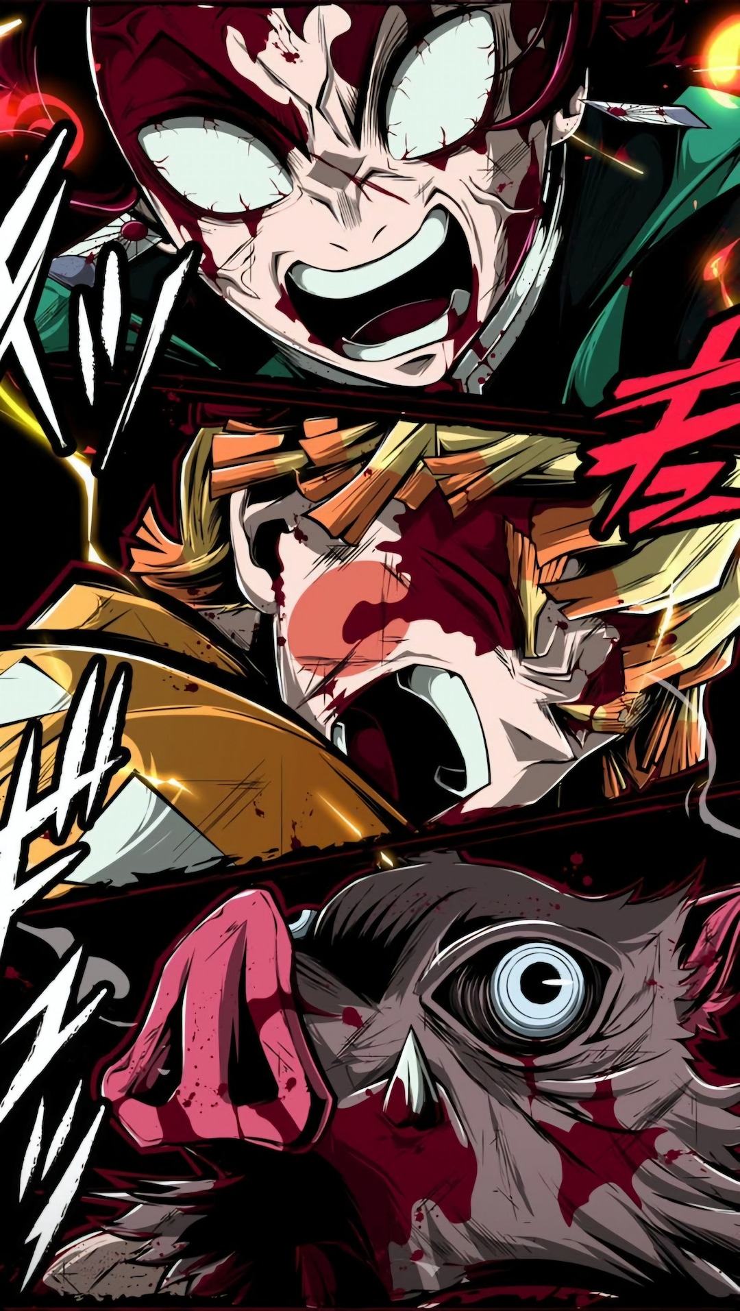 Demon Slayer : Inosuke Tanjiro Zenitsu Poster - Etsy