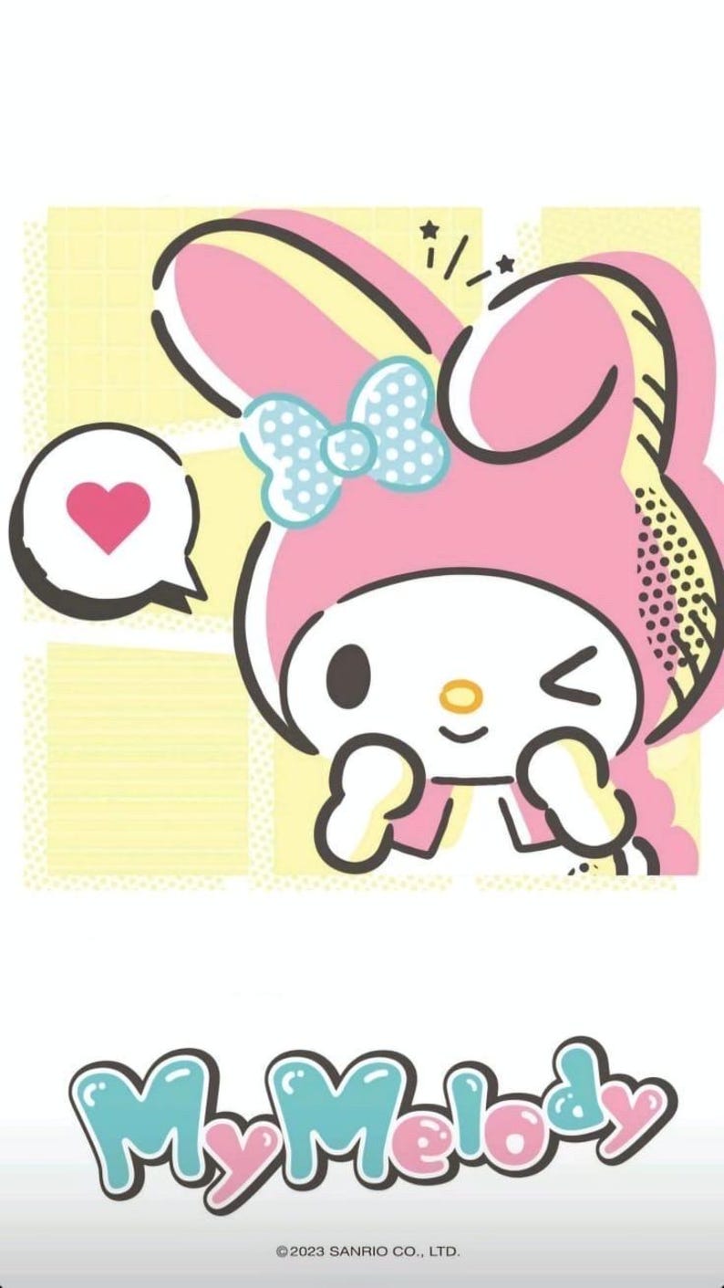My Melody Art Poster - Etsy