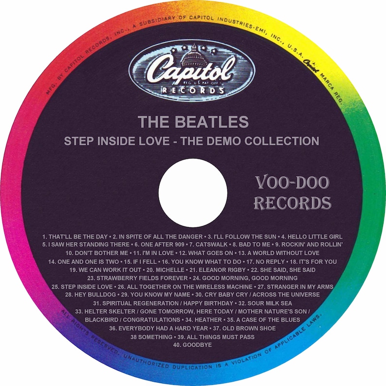 The Beatles - Step Inside Love - the Demo Collection - CD Eighty ...