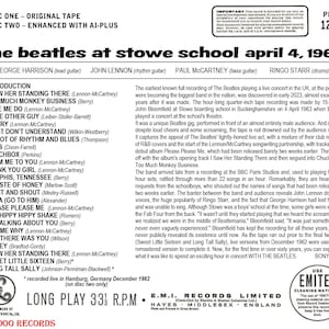 The Beatles - the Beatles at Stowe School - April 4, 1963 - 2-CD ...