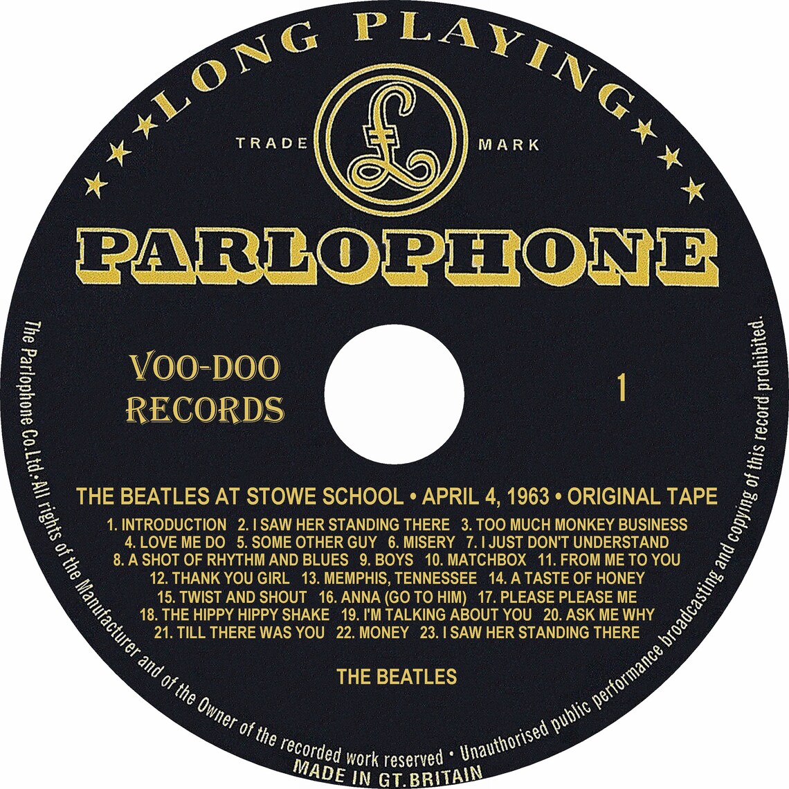 The Beatles - the Beatles at Stowe School - April 4, 1963 - 2-CD ...