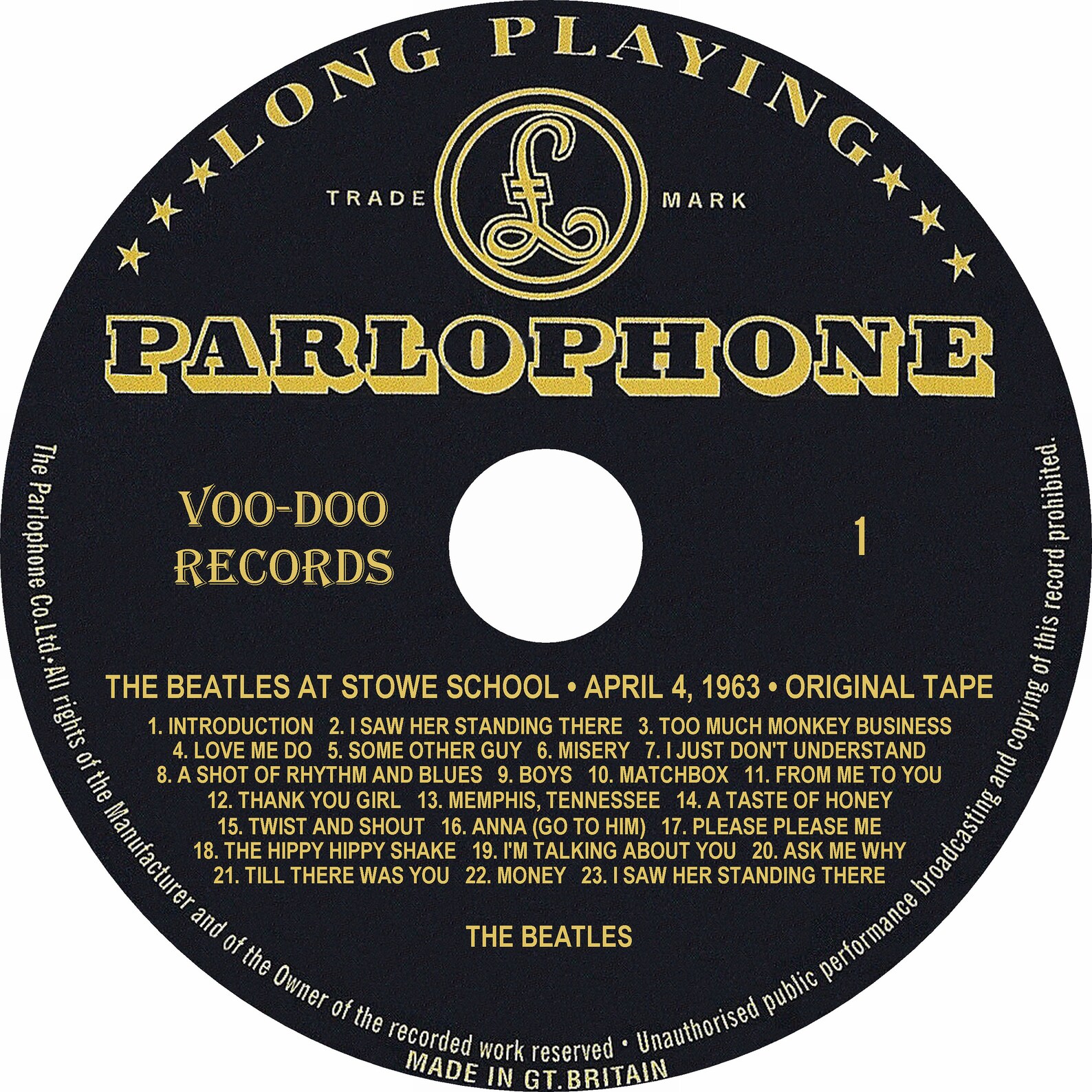 The Beatles - the Beatles at Stowe School - April 4, 1963 - 2-CD ...
