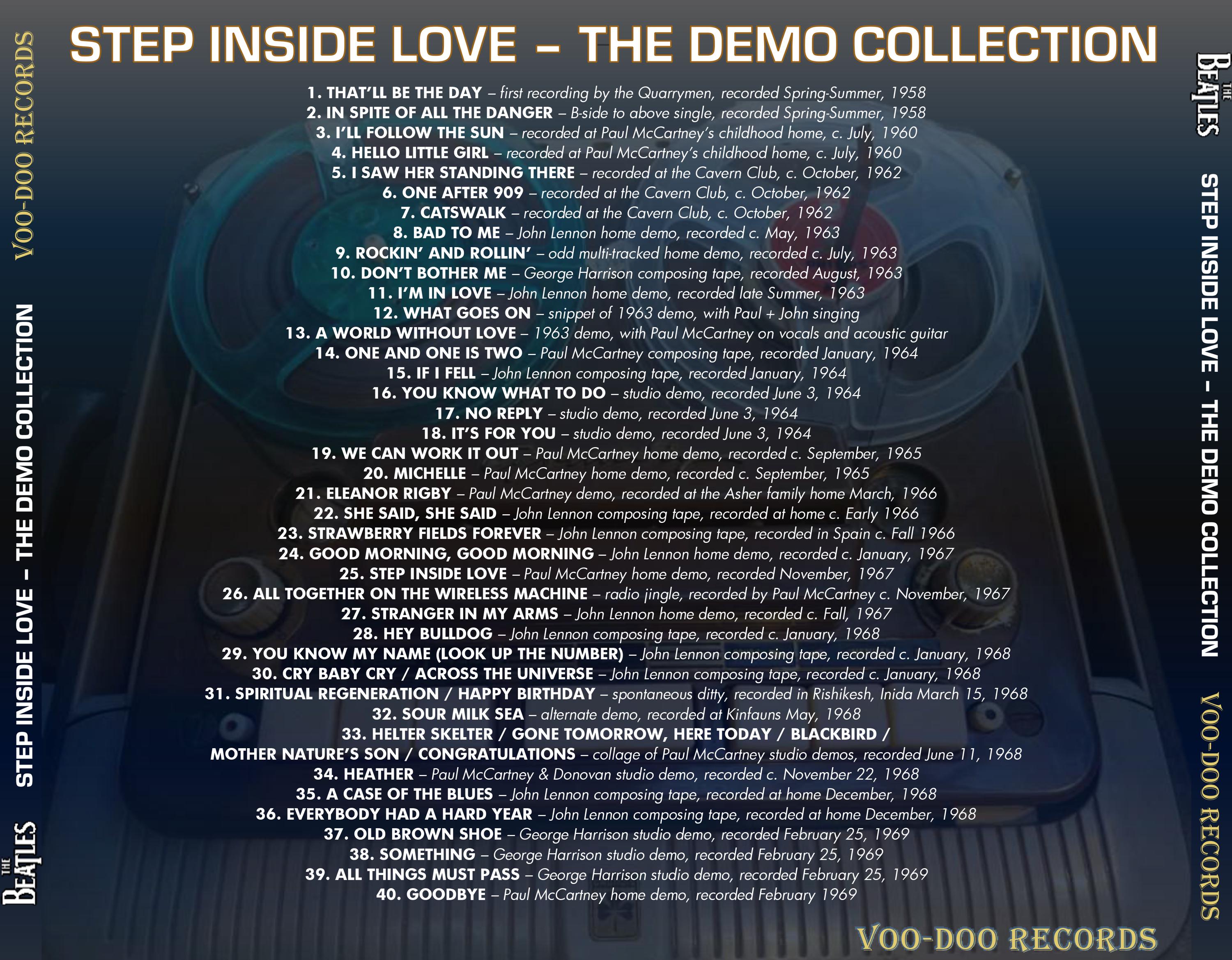 The Beatles - Step Inside Love - the Demo Collection - CD Eighty ...