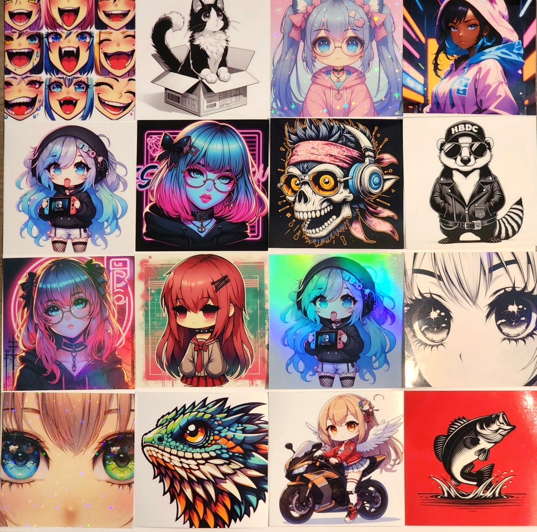 1st Mix and Match Sticker, Decal Combo. Anime. 16PC. 3x3inch - Etsy
