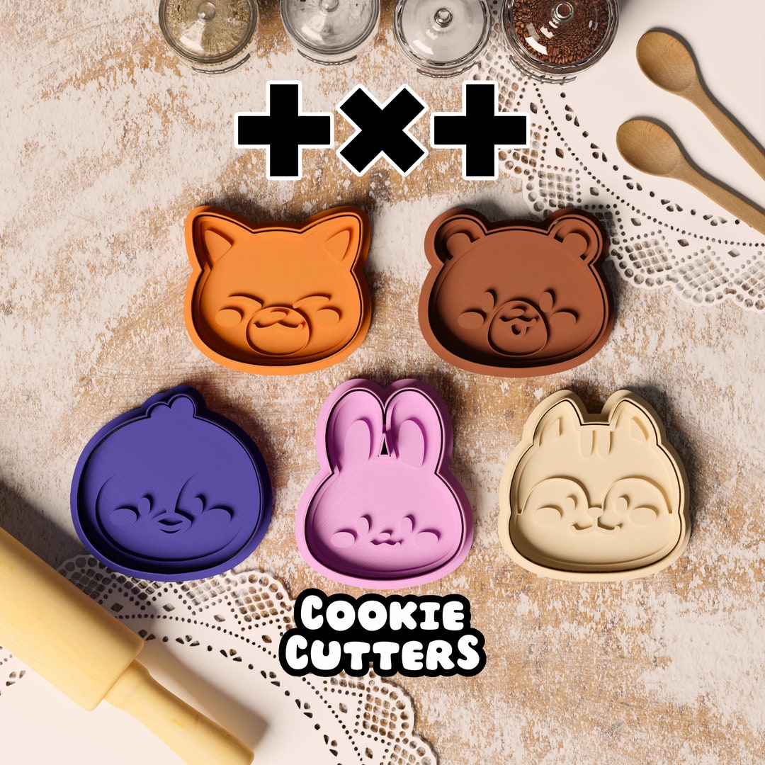 TXT Cookie Cutter Set of 6 | Tomorrow and Together Clay Cutter | Kpop ...