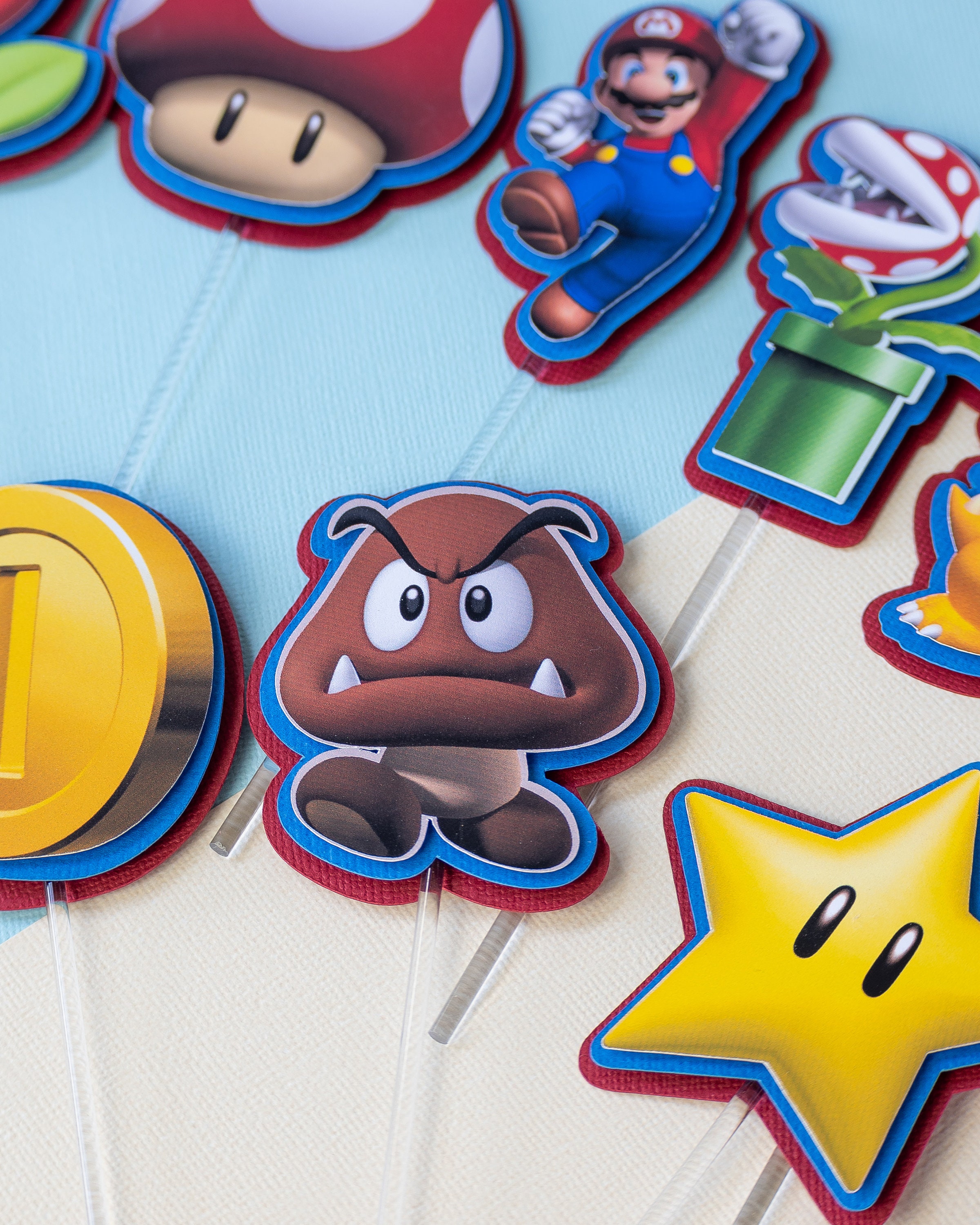 Super Mario Cake Topper, Mario Bros Cake Topper, Mario Cake Topper ...