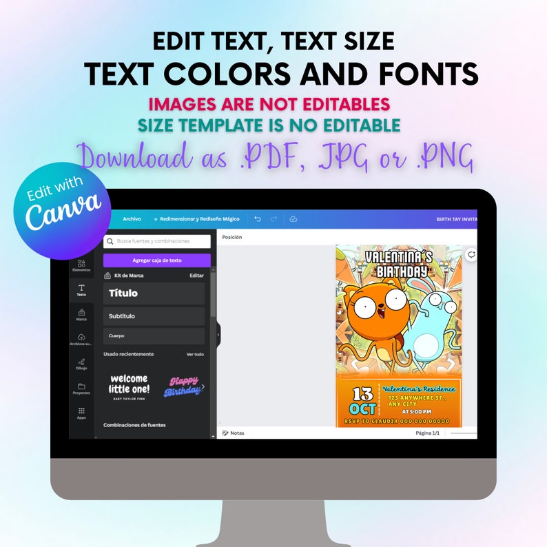 Kiff Invitation, Kiff Birthday Party, Kiff Decorations. Kiff Cake ...