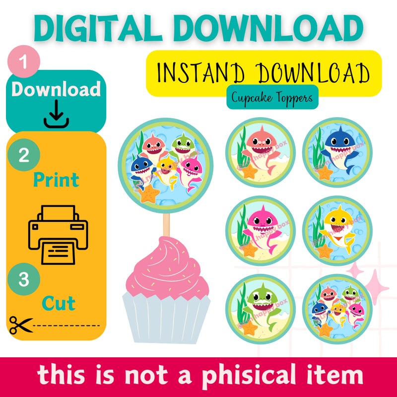 Baby Shark Printable - Etsy