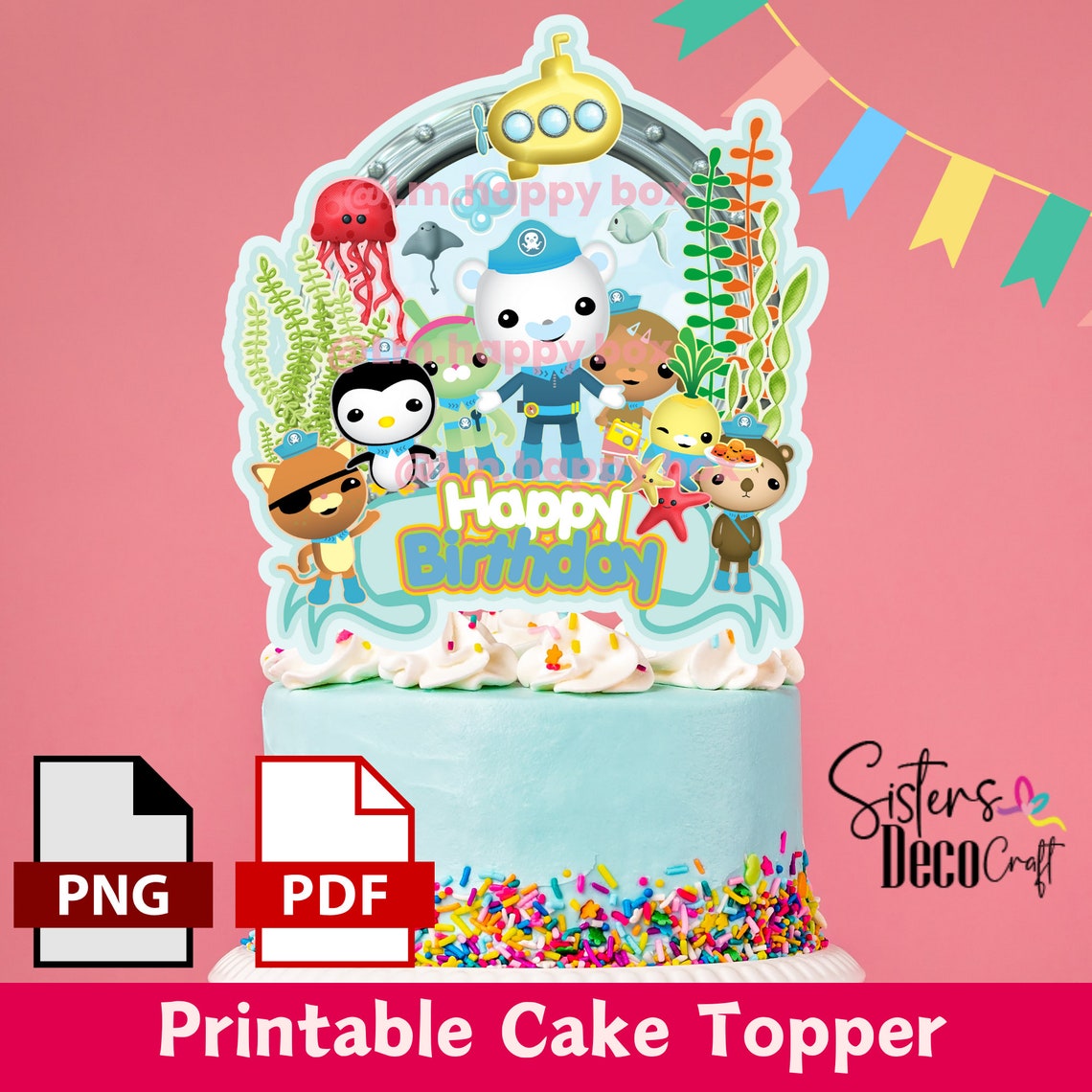 Octonauts Cake Topper, Octonauts Edible Cake Topper, Octonauts Birthday ...