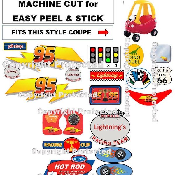 Rayo mcqueen stickers - Etsy México