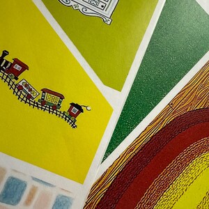 Vintage Fisher Price Little People Reproduction Lithos Stickers Decals ...