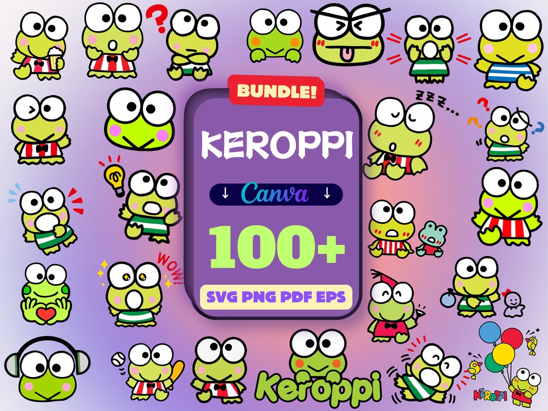K-roppi Svg Bundle, Kawaii Kitty Svg, Cat Svg, S-nrio M-lody Stickers ...