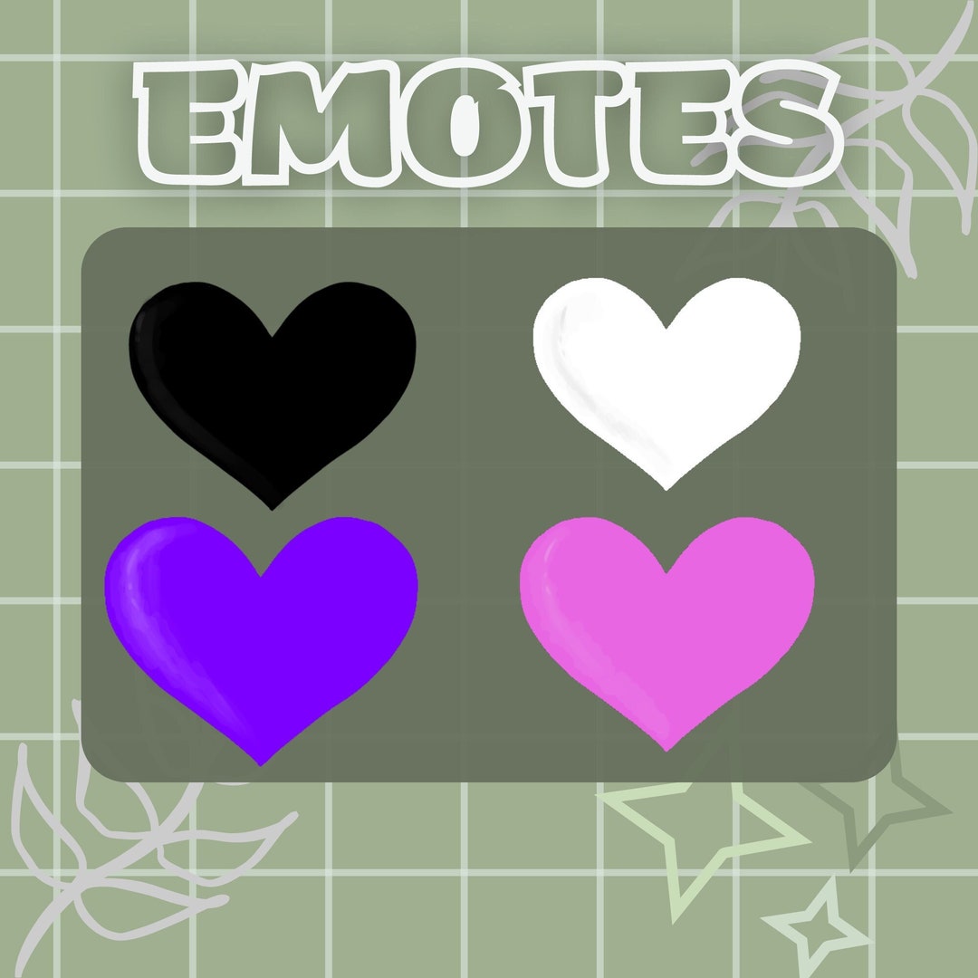 Heart Emotes Pack for Discord and Twitch | Cute and Aesthetic | INSTANT ...