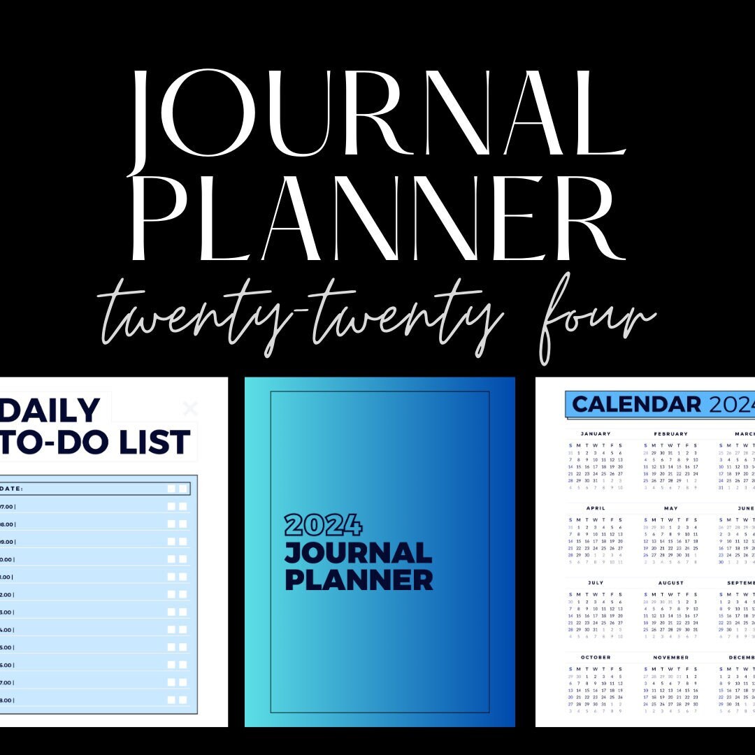 DIGITAL JOURNAL PLANNER, Printable, Motivating, Monthly, To-do List ...