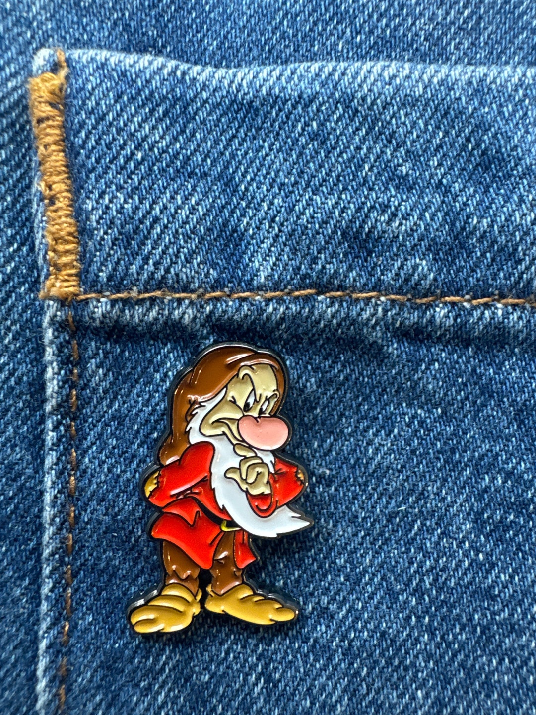 Grumpy Enamel Pin Badge - Etsy
