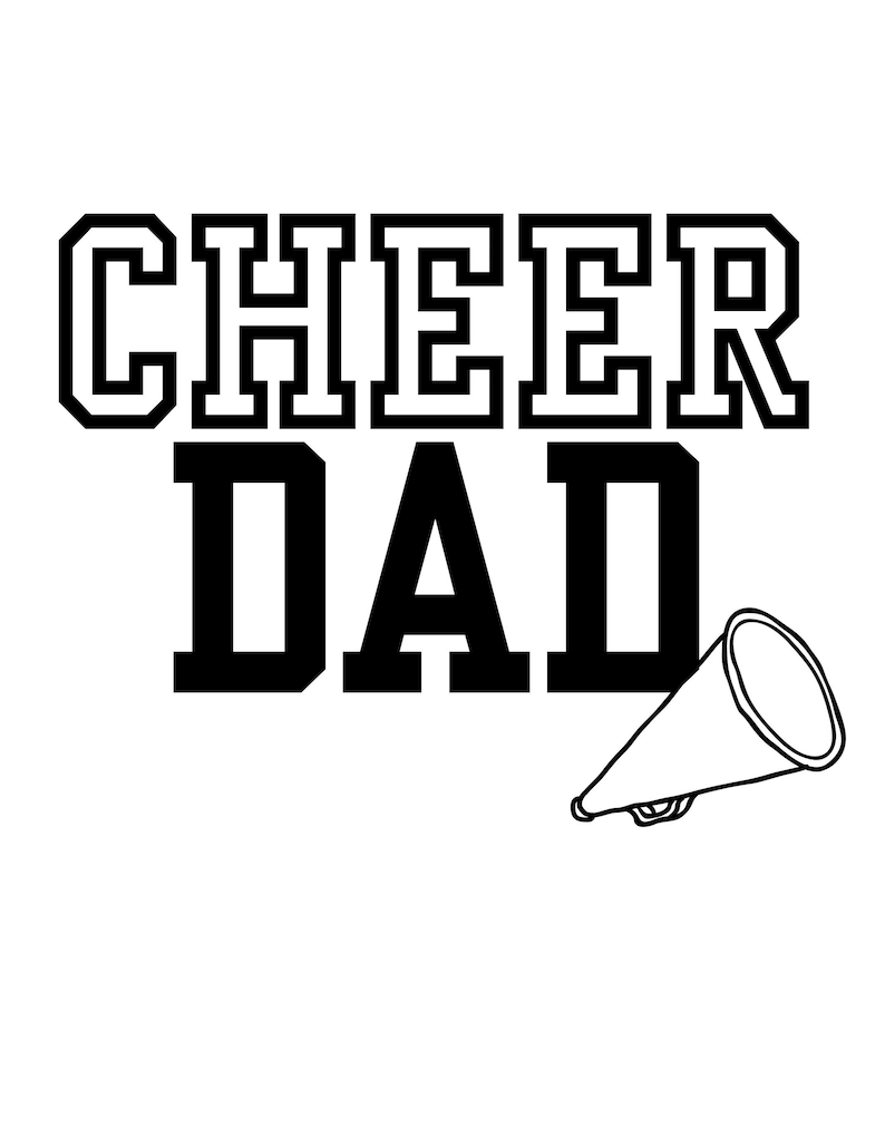 Cheer Dad PNG - Etsy