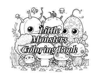 25 Cute Monsters Coloring Book Pages, Coloring Pages for Kids and ...