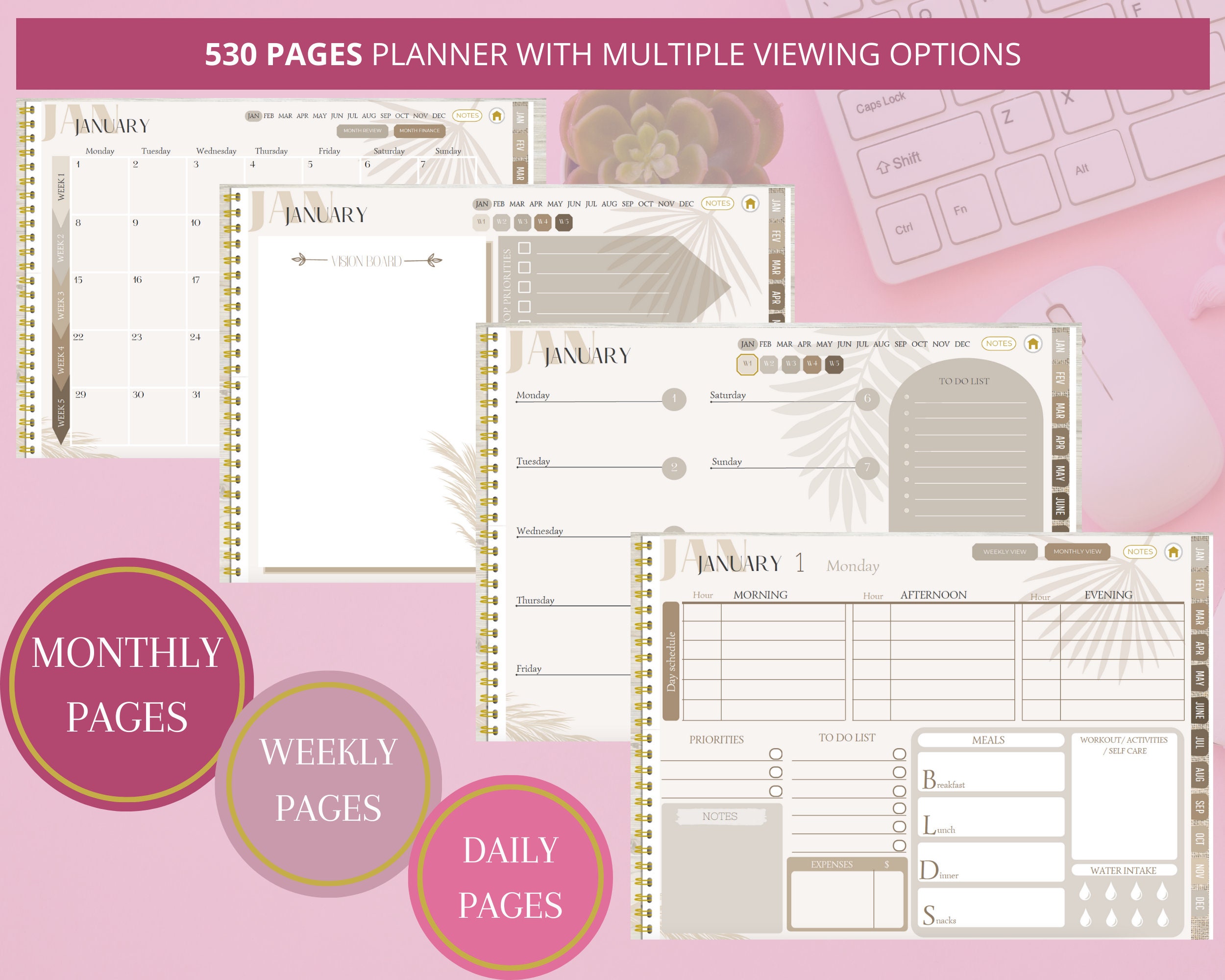 DIGITAL PLANNER 2024 - Etsy