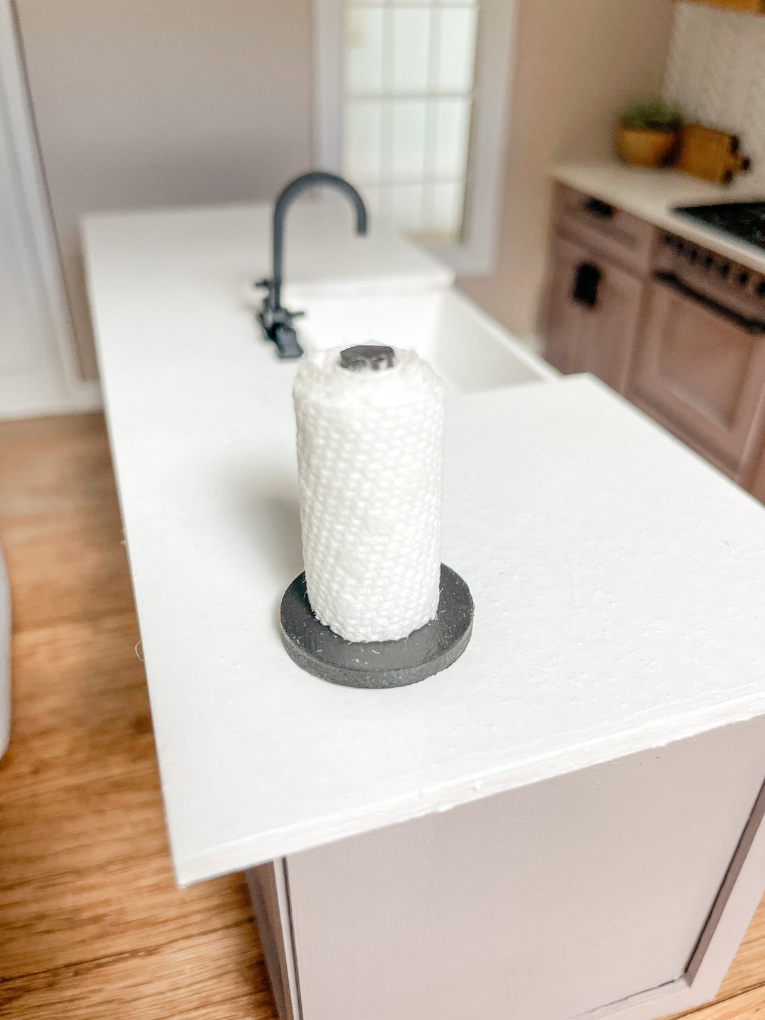 Dollhouse Miniature Paper Towel Holder, 1:12 Scale, Mini Paper Towel - Etsy