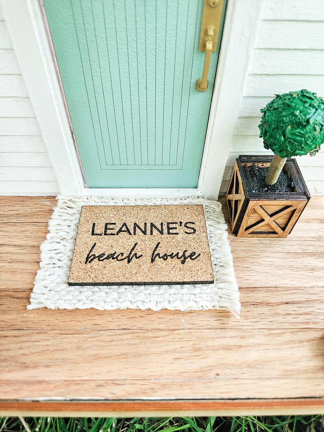 Dollhouse Miniatures Welcome Mat, Miniature Door Mat, Door Rug ...