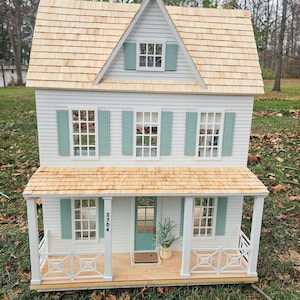 Dollhouse Miniature Front Door KIT, Dollhouse Door and Frame, Mini ...