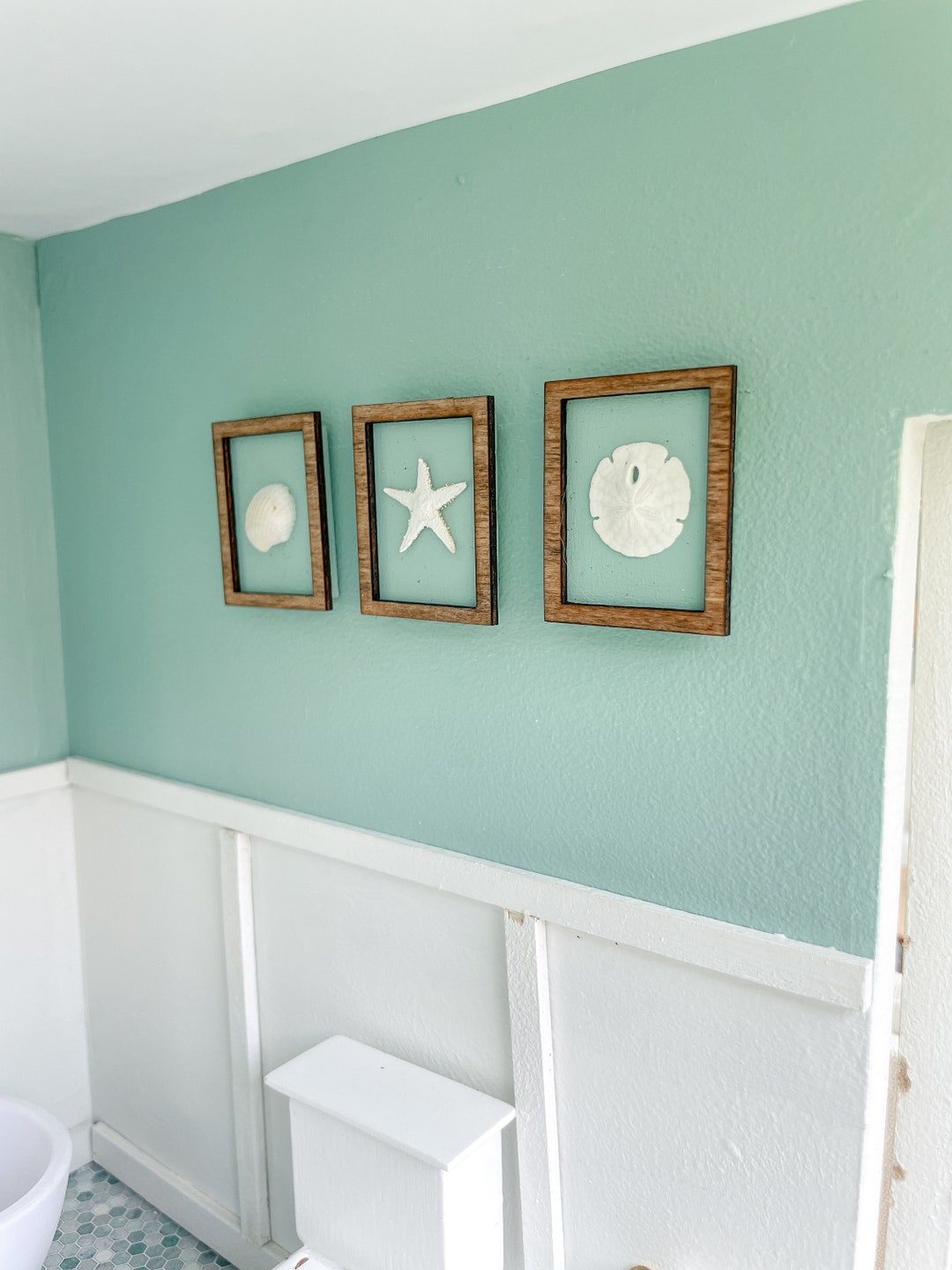 Set of 3 Dollhouse Coastal Wall Art, Mini Beach Decor, Miniature Decor ...