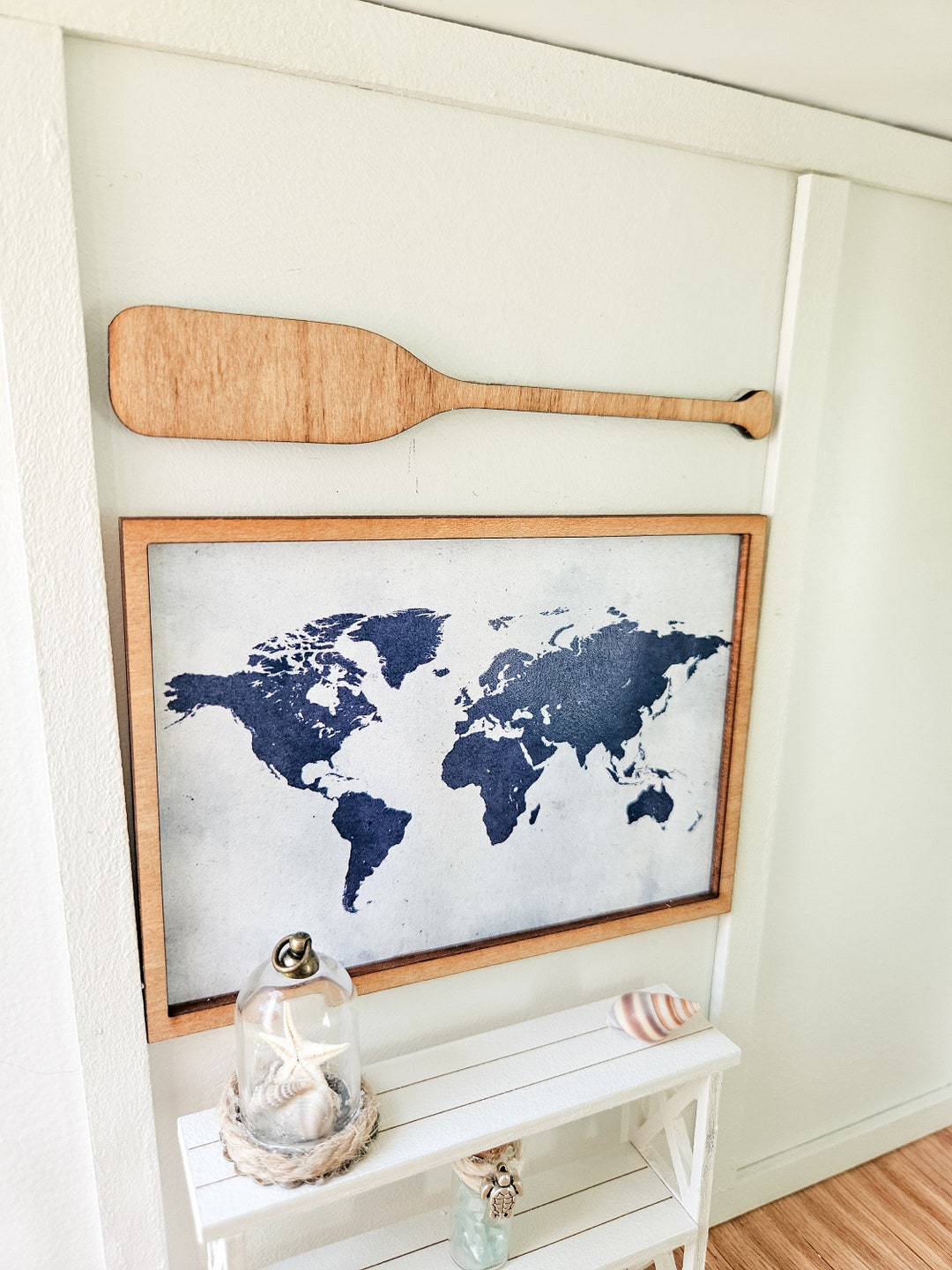 Dollhouse Canoe Paddle, Mini Paddle, Miniature Decor, Dollhouse Wall ...