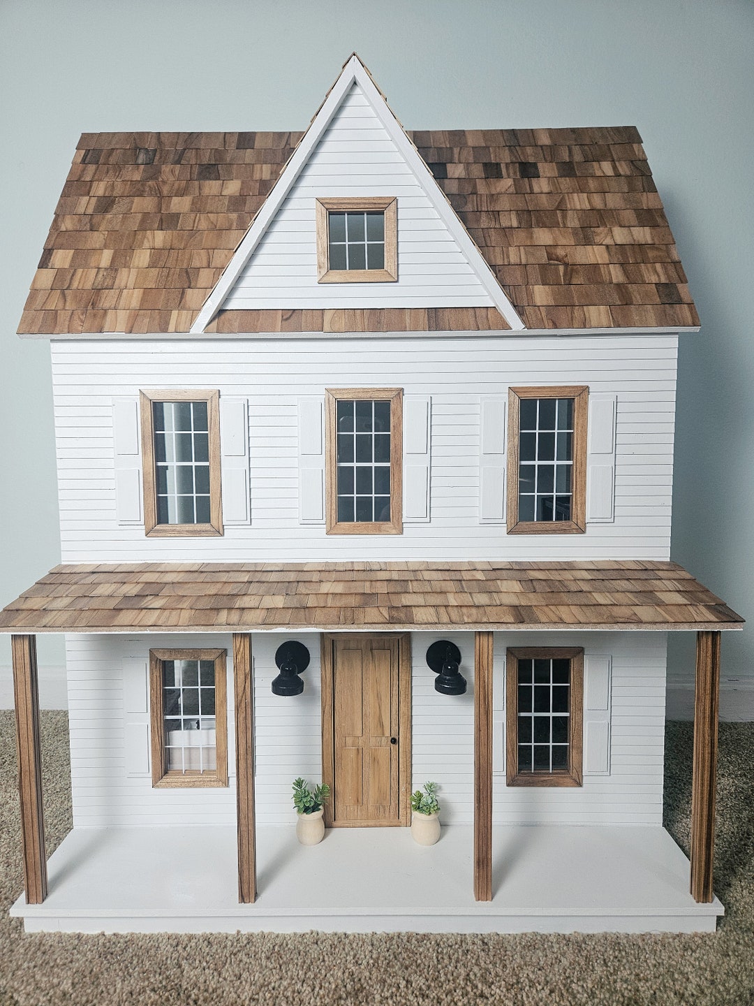 Custom Fully Furnished Dollhouse With Modern Miniature Furniture and ...