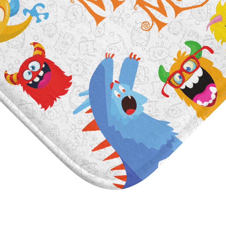 Monster Mash Bath Mat: Playful Kids Bathroom Decor, Halloween Home ...