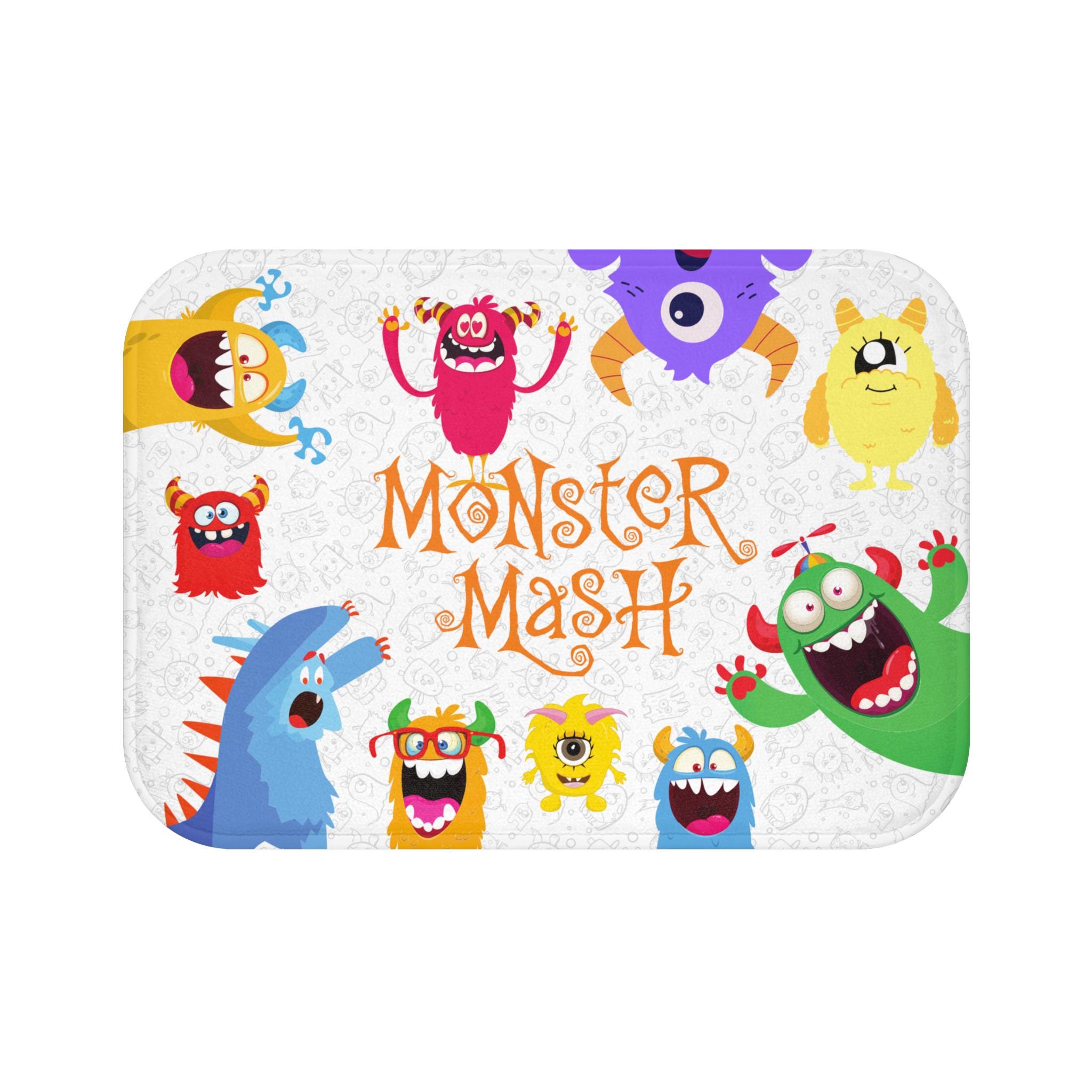 Monster Mash Bath Mat: Playful Kids Bathroom Decor, Halloween Home ...