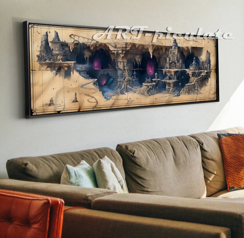 Dungeons & Dragons Underworld Map Picture 1 Fantasy Cartography Instant ...