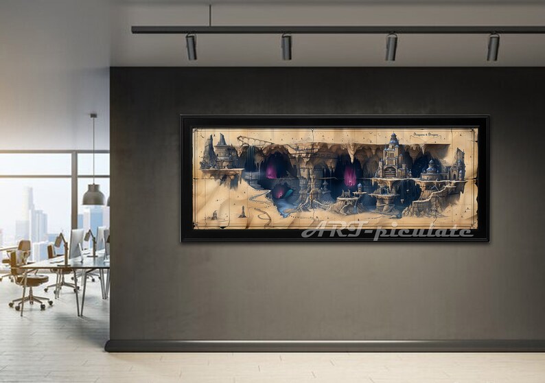 Dungeons & Dragons Underworld Map Picture 1 Fantasy Cartography Instant ...