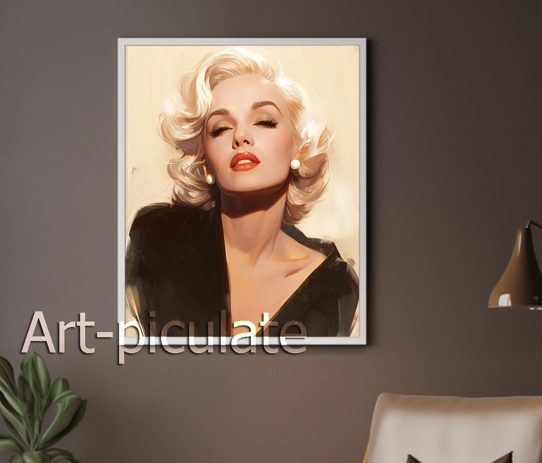 Marilyn Monroe Classic Pout Instant Download Vintage Photography ...