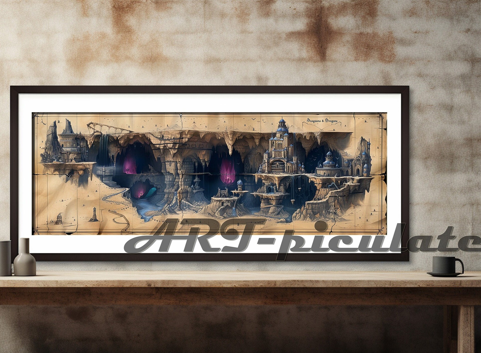 Dungeons & Dragons Underworld Map Picture 1 Fantasy Cartography Instant ...