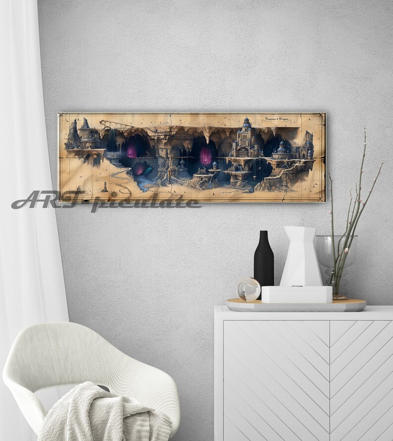 Dungeons & Dragons Underworld Map Picture 1 Fantasy Cartography Instant ...