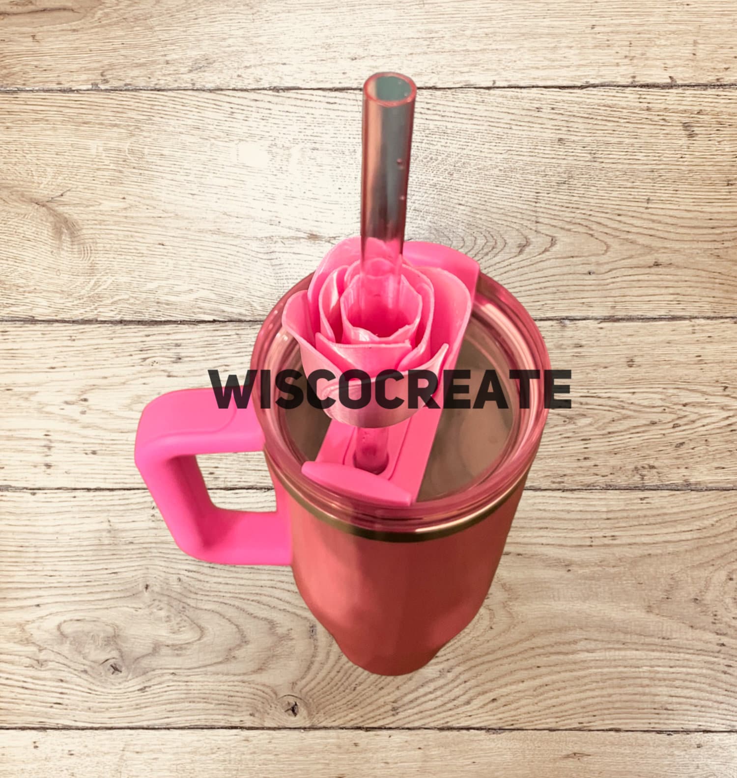 Rose Straw Topper for Stanley - Etsy