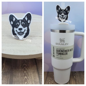 Dog Stanley Straw Toppers - Etsy