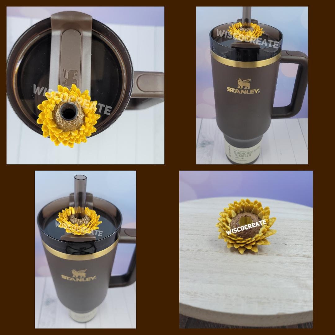 Sunflower 3D Straw Topper for Stanley Cup - Etsy