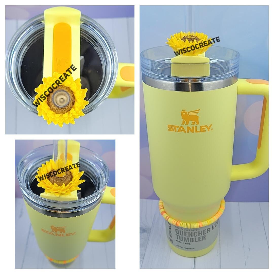 Sunflower 3D Straw Topper for Stanley Cup - Etsy