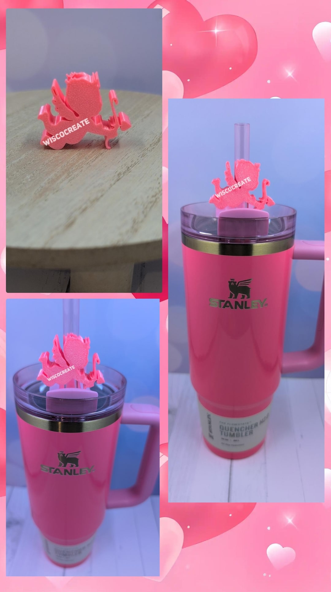 Cupid Stanley Straw Topper Collection - Etsy