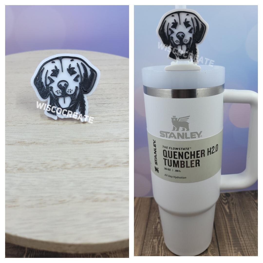 Dog Stanley Straw Toppers - Etsy