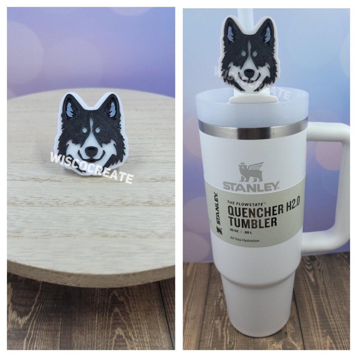 Dog Stanley Straw Toppers - Etsy