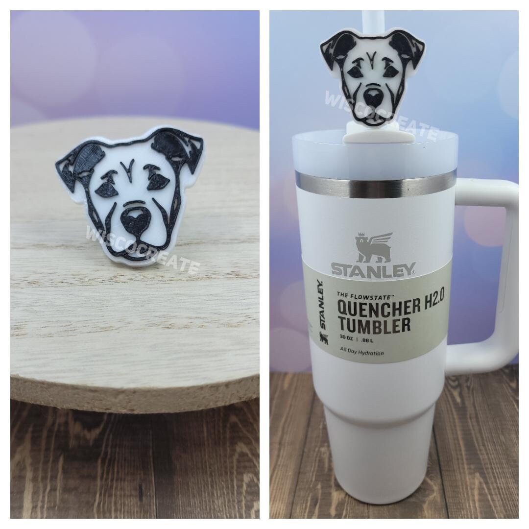 Dog Stanley Straw Toppers - Etsy