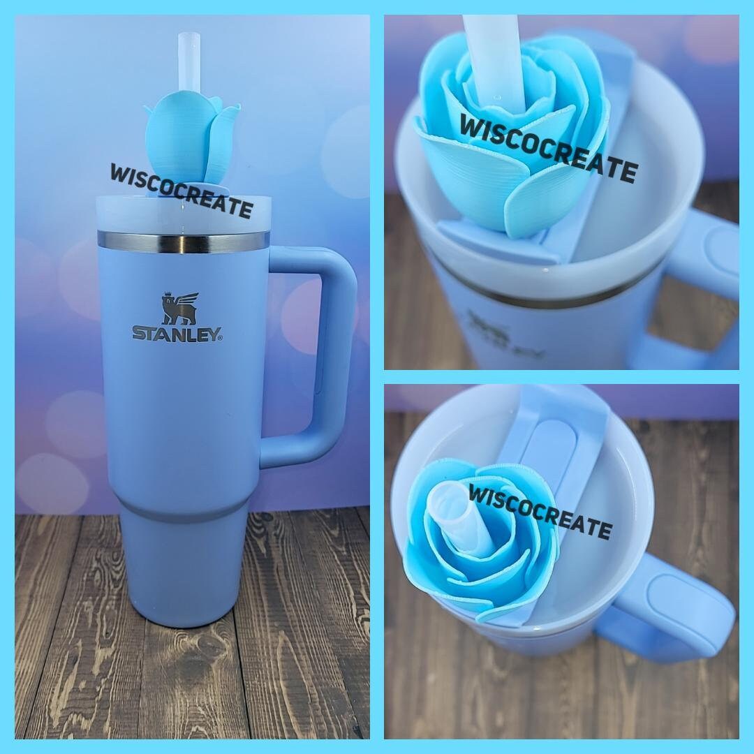 Rose Straw Topper for Stanley Color Set 3 - Etsy