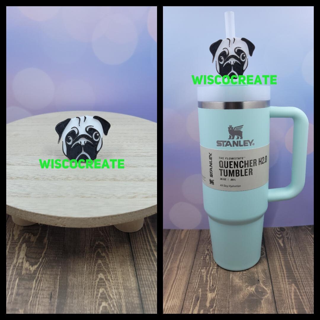 Dog Stanley Straw Toppers - Etsy