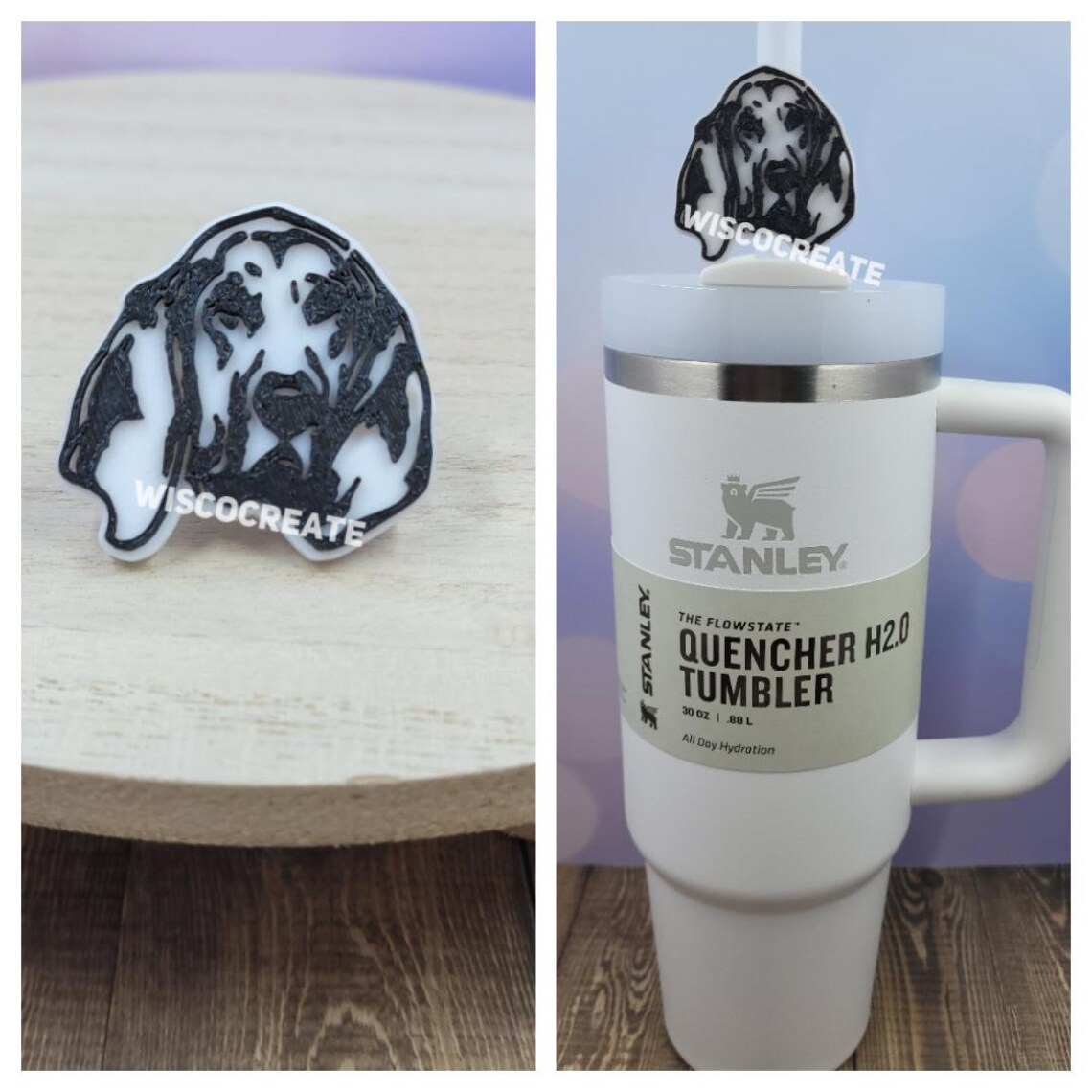 Dog Stanley Straw Toppers - Etsy