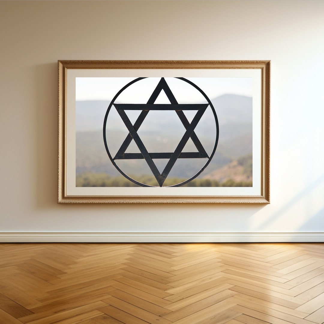 Photo With a Strong Presence of the Magen David in Safed - Etsy