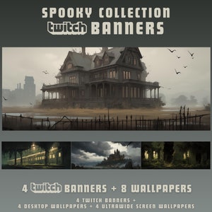 Spooky Twitch Banners Halloween Twitch Banner Lofi Ultrawide Wallpaper ...